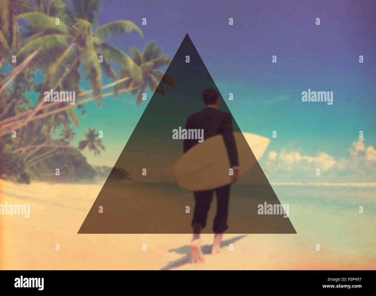 Summer Togetherness Friendship Triangle Copy Space Concept Stock Photo ...