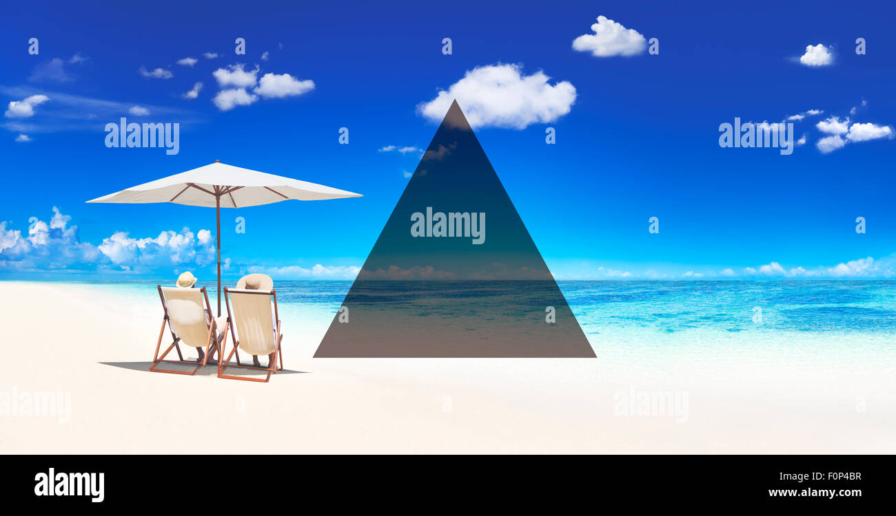 Summer Togetherness Friendship Triangle Copy Space Concept Stock Photo ...