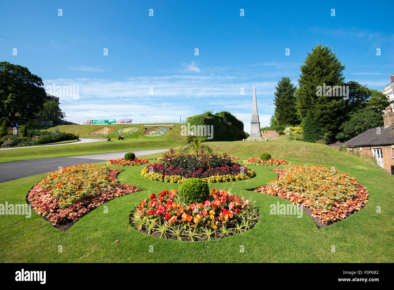 Summer at Nottingham Castle, Nottinghamshire England UK Stock Photo - Alamy