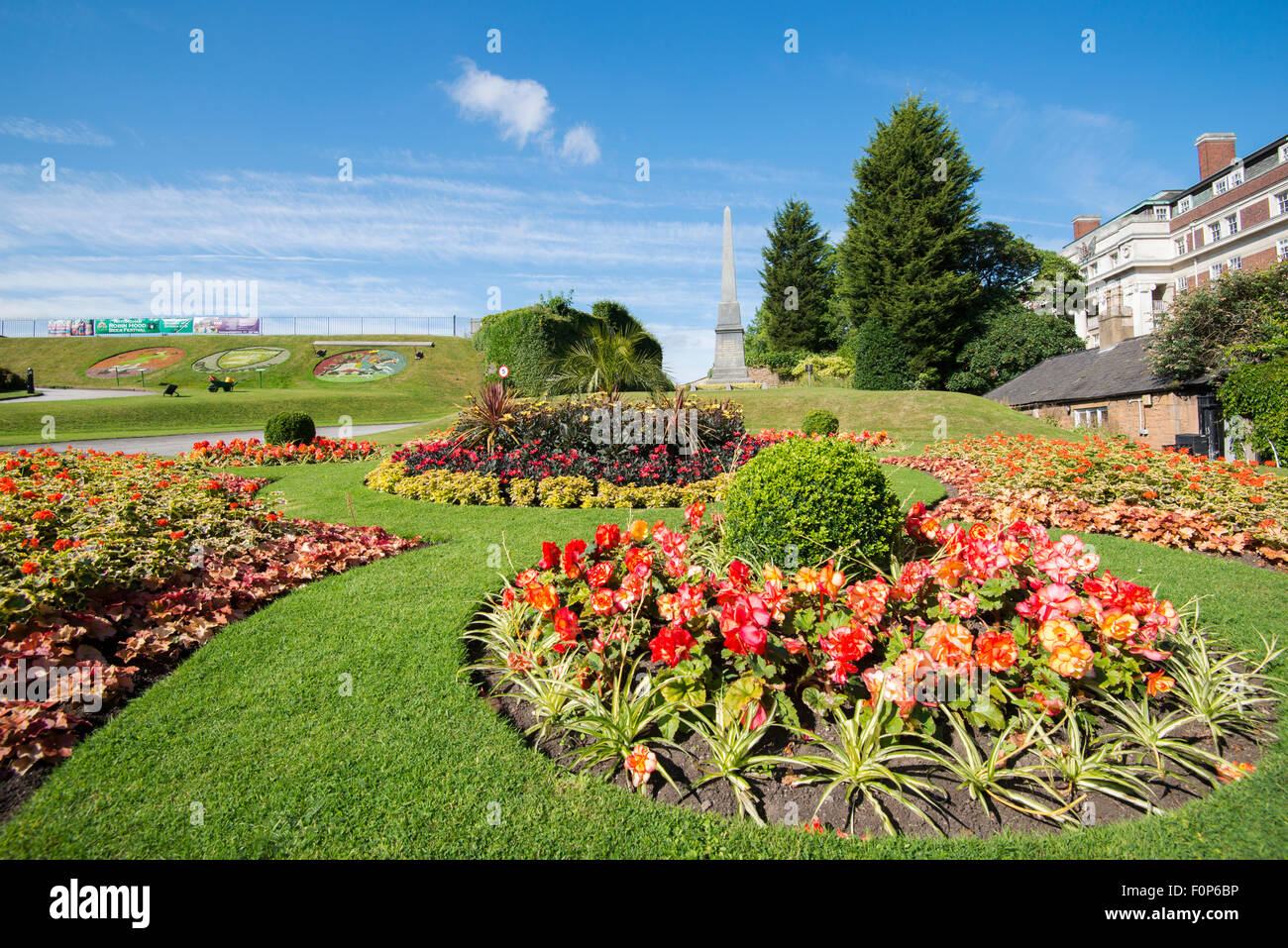 Summer at Nottingham Castle, Nottinghamshire England UK Stock Photo - Alamy