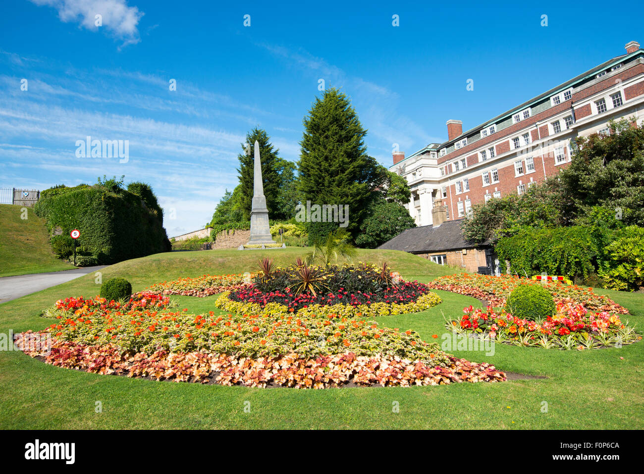 Summer at Nottingham Castle, Nottinghamshire England UK Stock Photo - Alamy