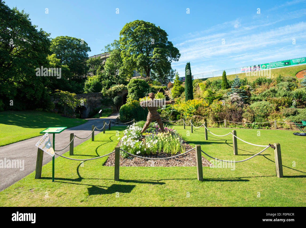 Summer at Nottingham Castle, Nottinghamshire England UK Stock Photo - Alamy
