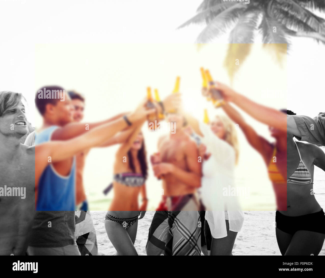 Diverse Multiethnic People Partying and Toasting Glasses Stock Photo ...