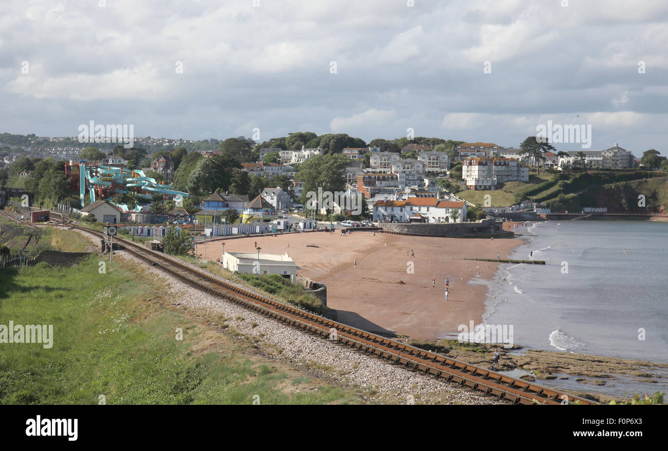 the beach at goodrington on the south devon coast Stock Photo - Alamy