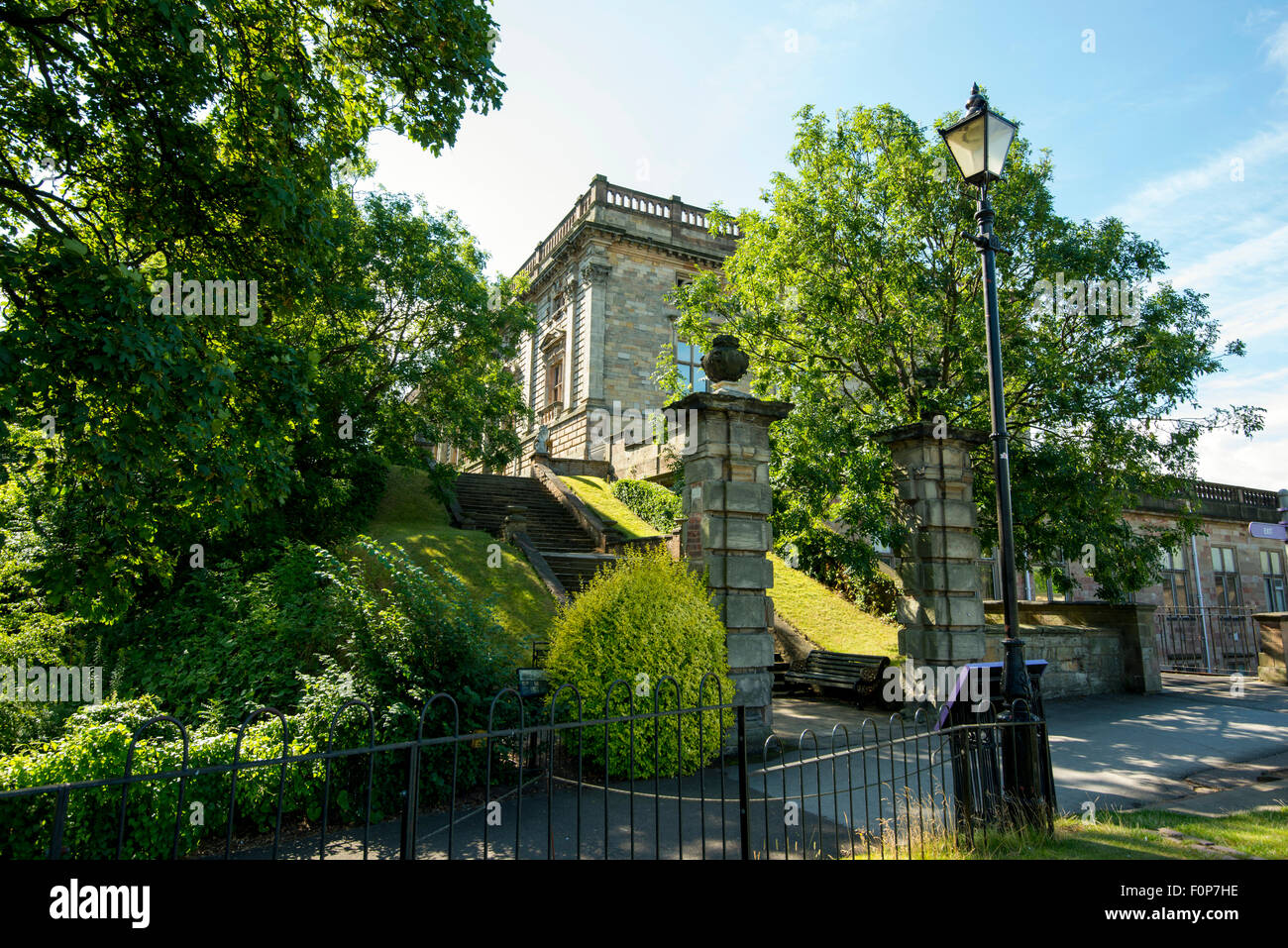 Summer at Nottingham Castle, Nottinghamshire England UK Stock Photo - Alamy