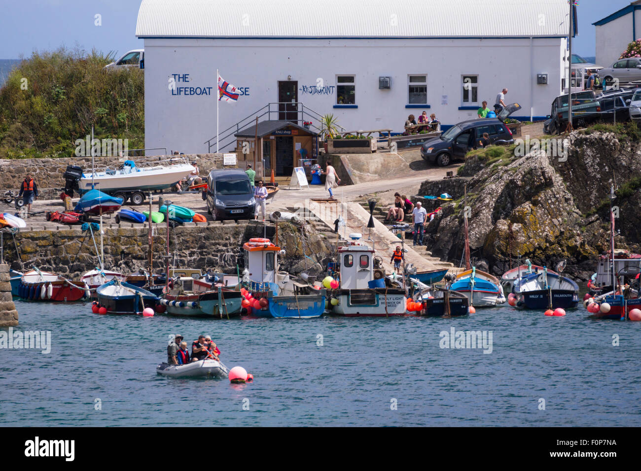 Coverack Harbour Cornwall England UK Stock Photo - Alamy