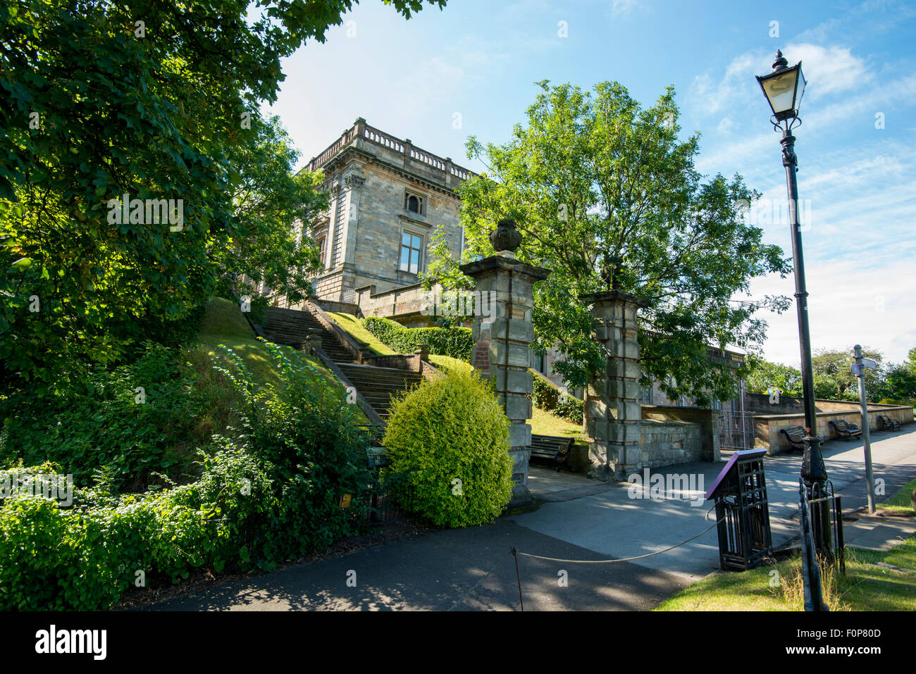 Summer at Nottingham Castle, Nottinghamshire England UK Stock Photo - Alamy