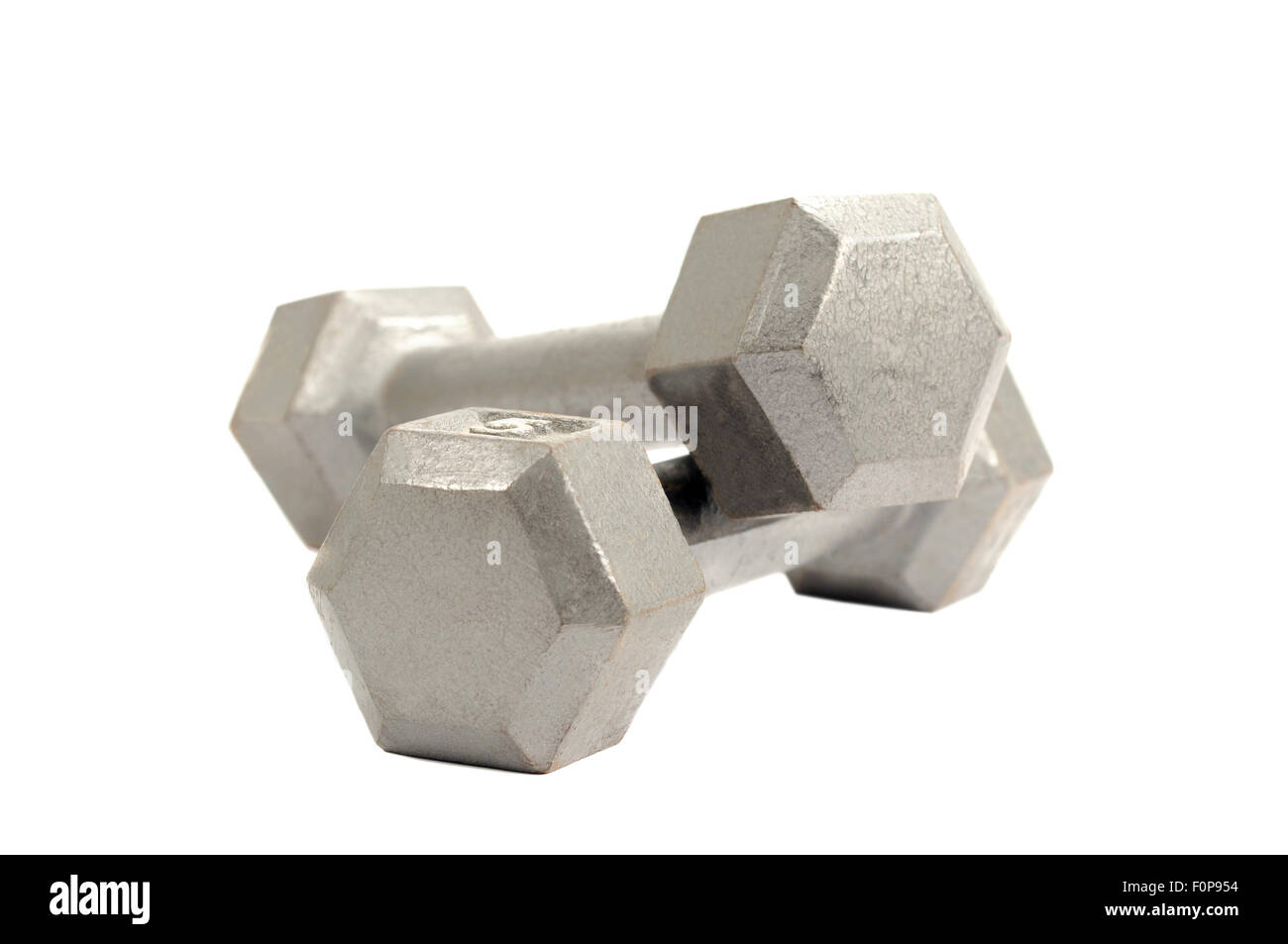 Small weights isolated on a white background Stock Photo - Alamy