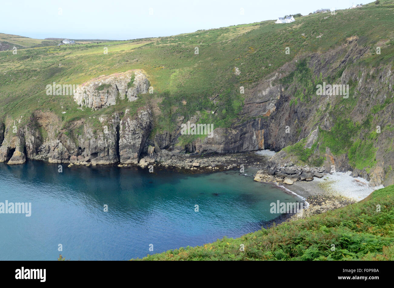 Pwll Deri Welsh rugged coastline from the Pembrokeshire Coast Path ...
