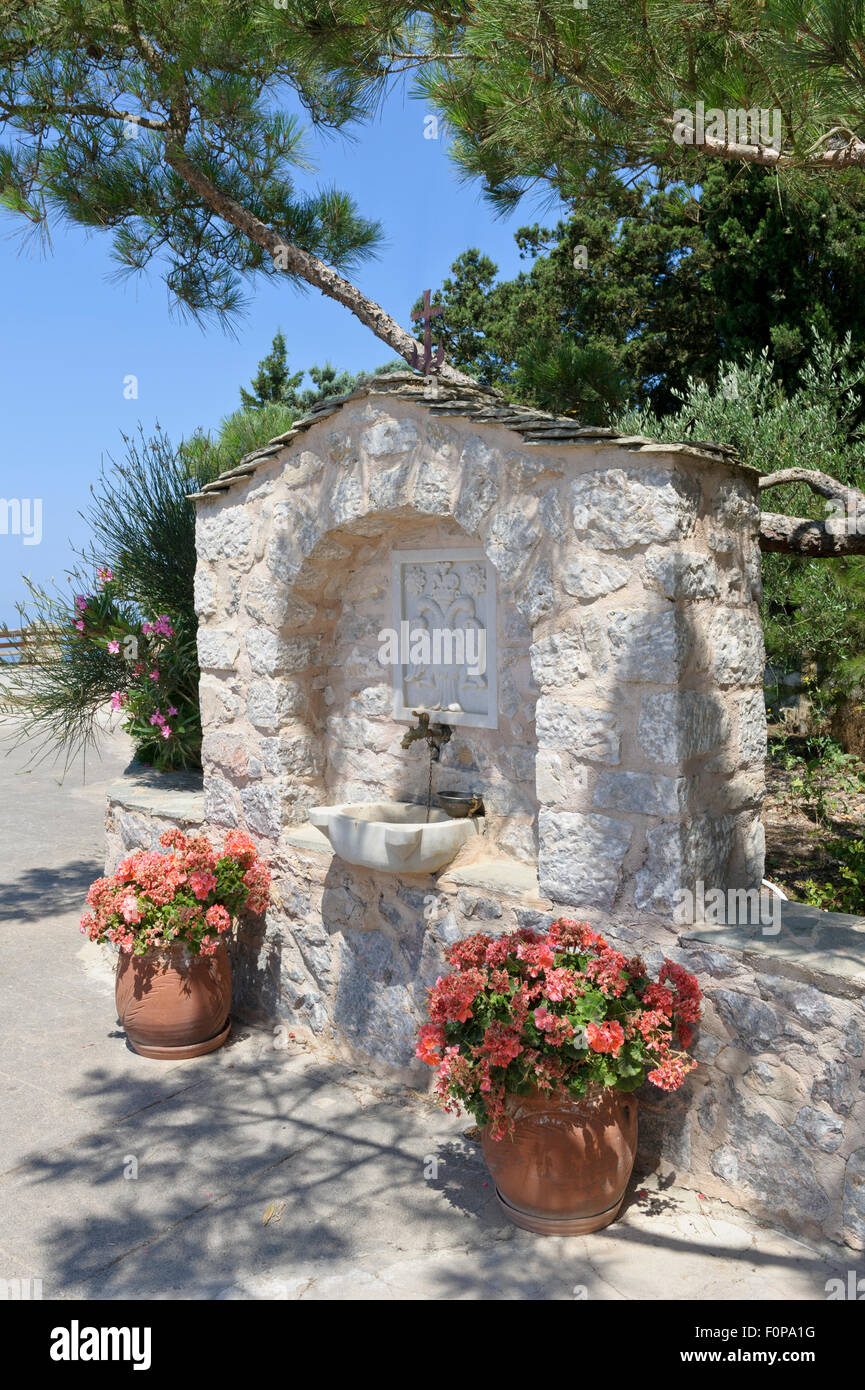 Prophet Elias Monastery Santorini High Resolution Stock Photography and ...
