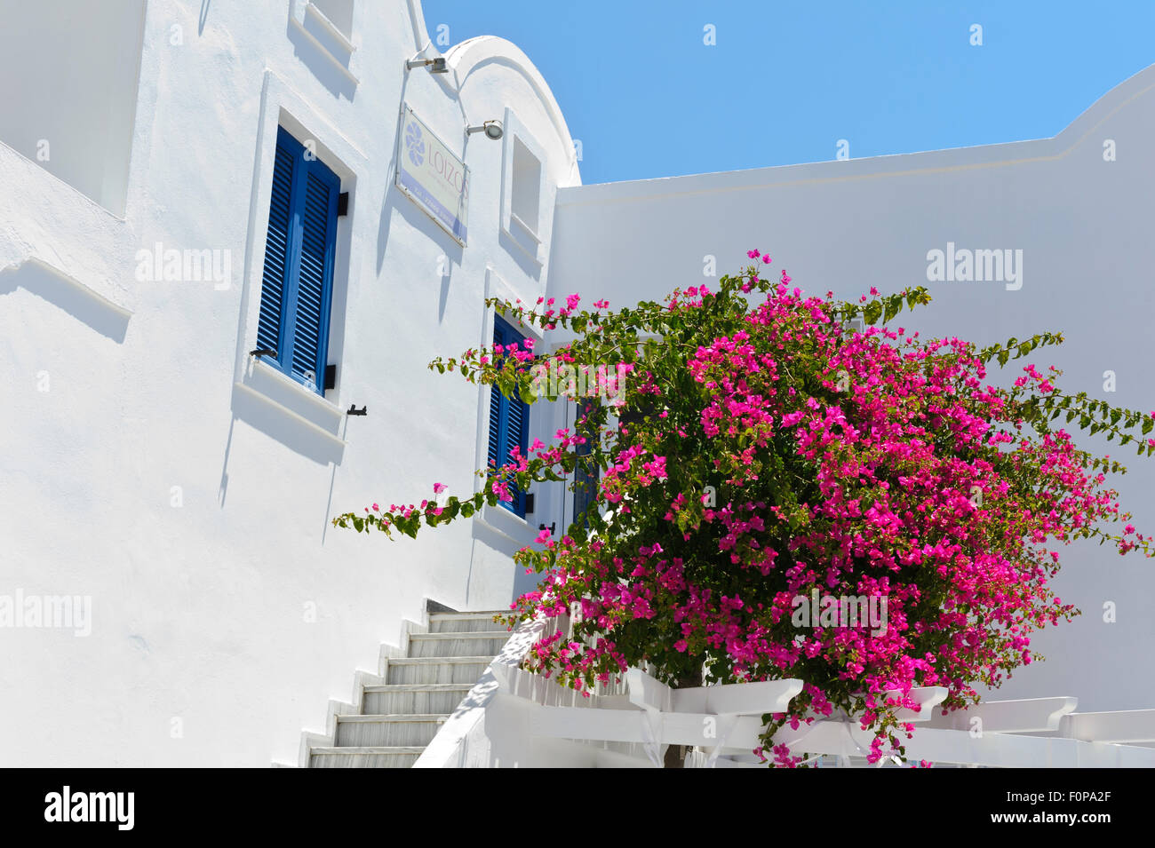 A typical whitewash building in Santorini, Greece Stock Photo - Alamy