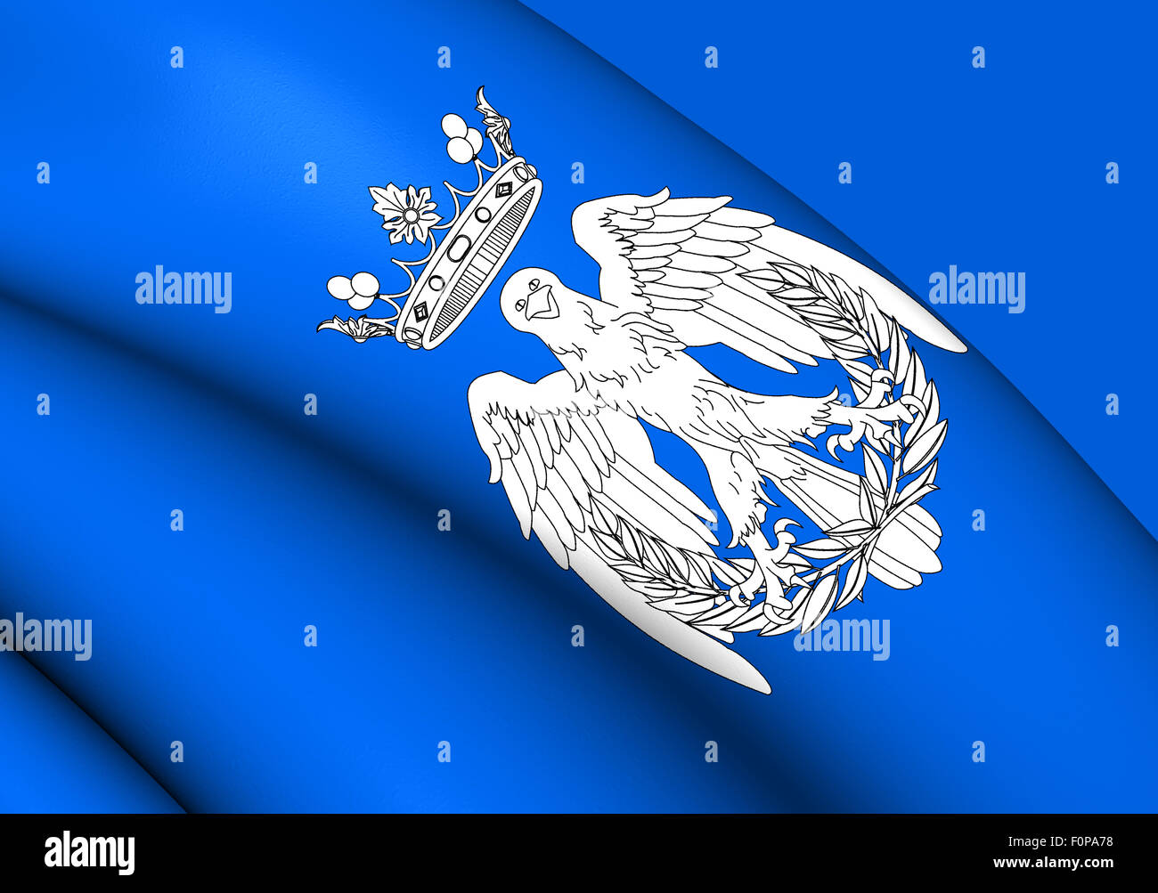 3D Flag of Maria, Spain. Close Up Stock Photo - Alamy