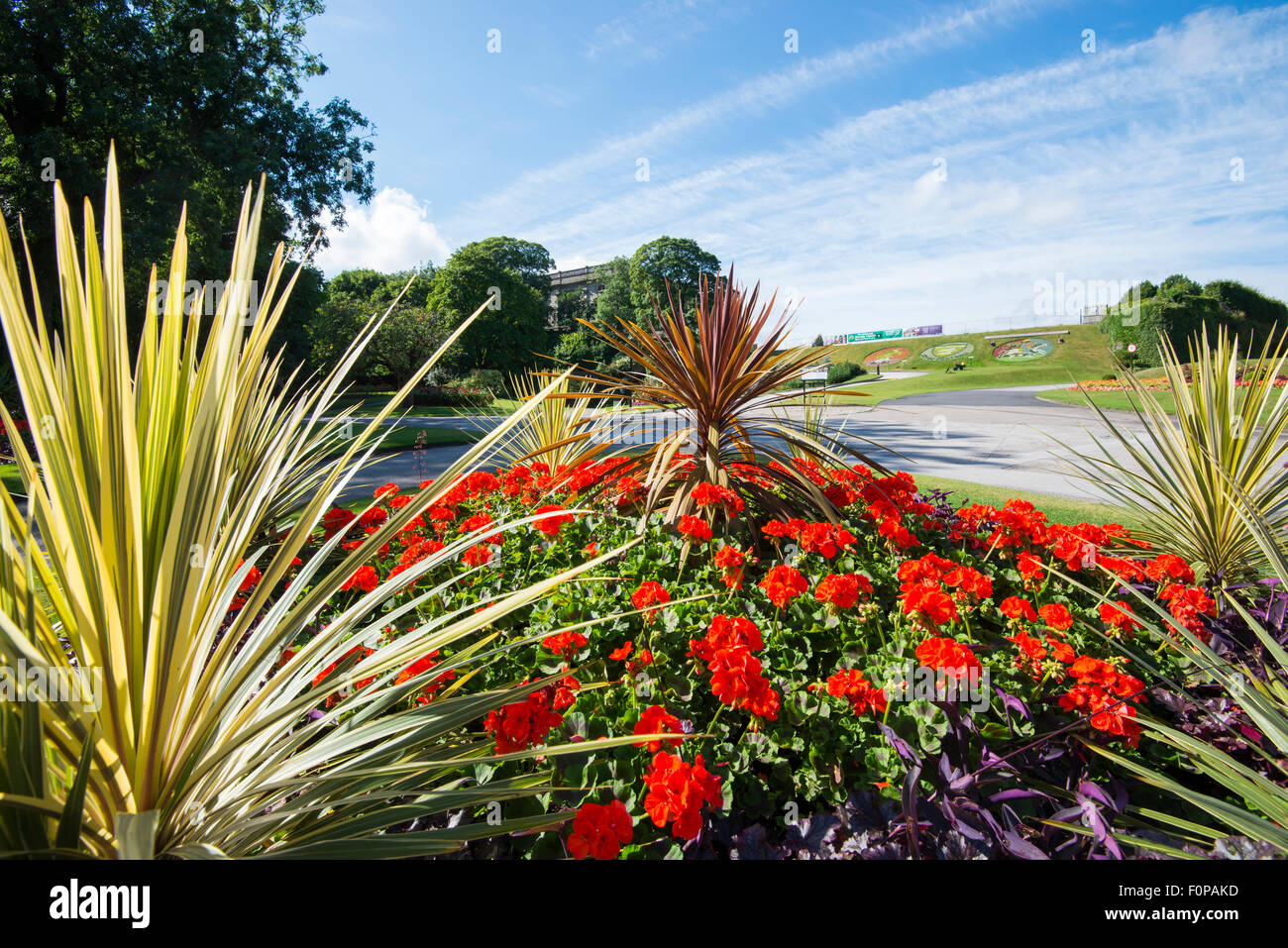 Summer at Nottingham Castle, Nottinghamshire England UK Stock Photo - Alamy