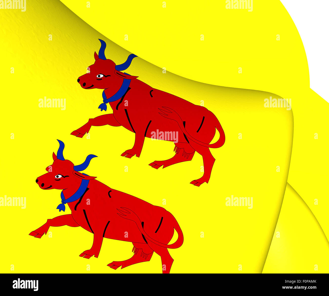 Flag of Bearn, France. Close Up Stock Photo - Alamy