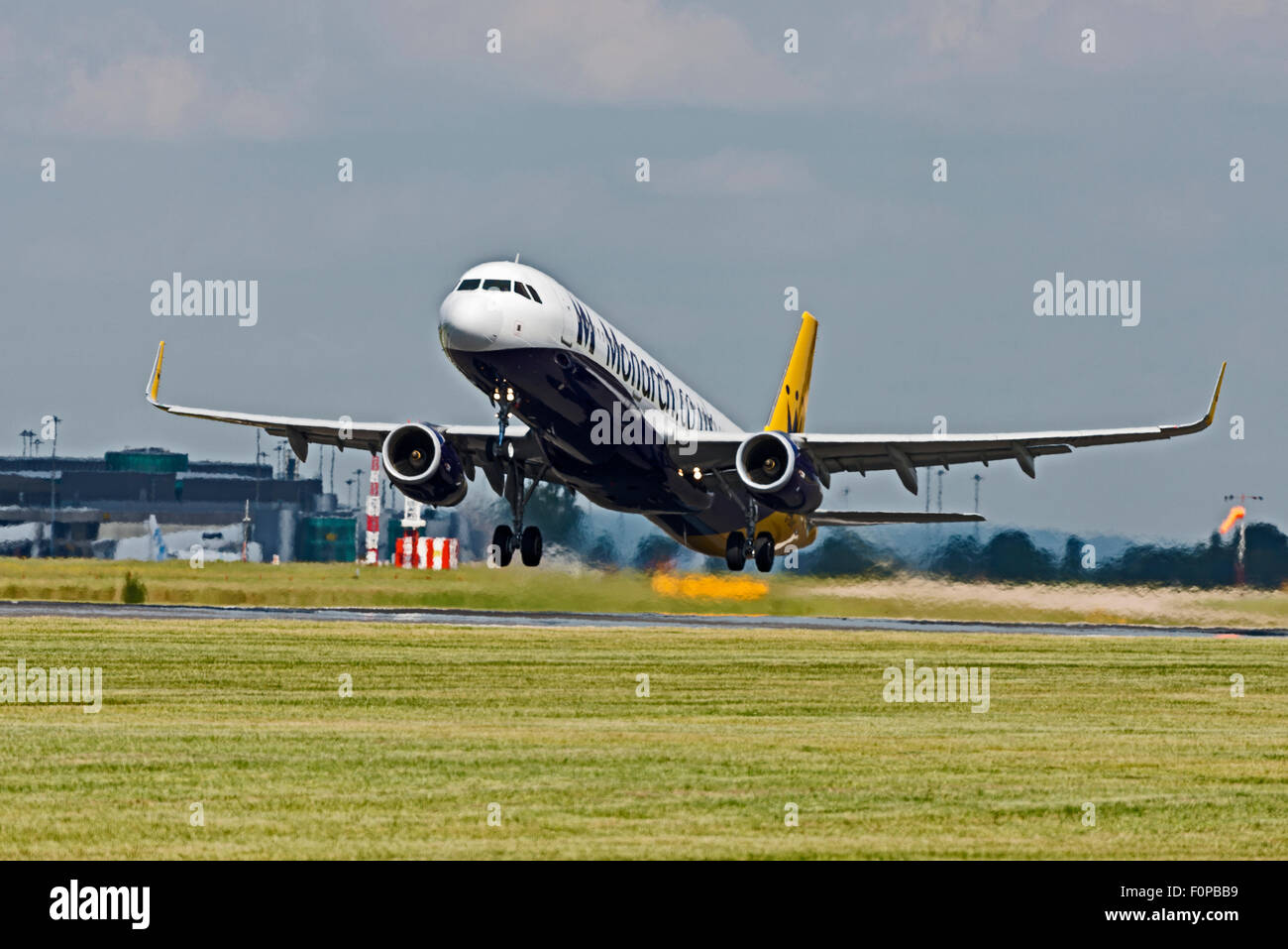 G-ZBAD Monarch Airlines Airbus A321-200 Manchester Airport england uk ...