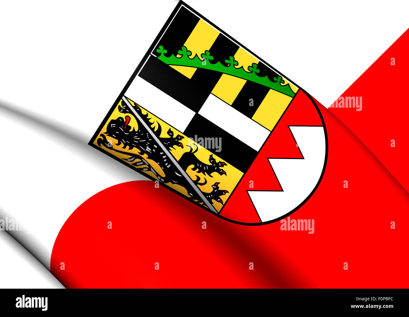 Flag of Upper Franconia, Germany. Close Up Stock Photo - Alamy