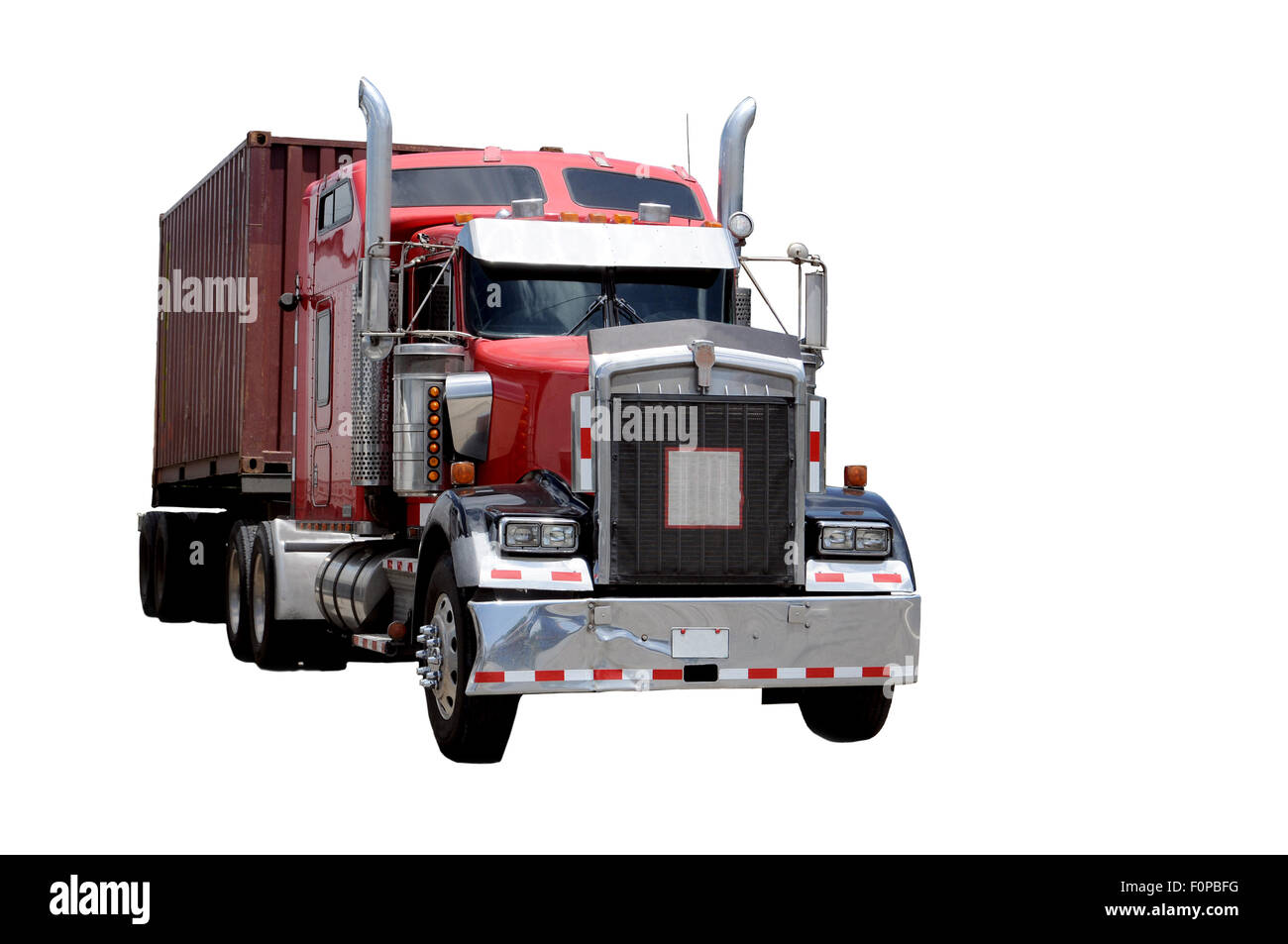 Container tractor trailer truck hi-res stock photography and images - Alamy