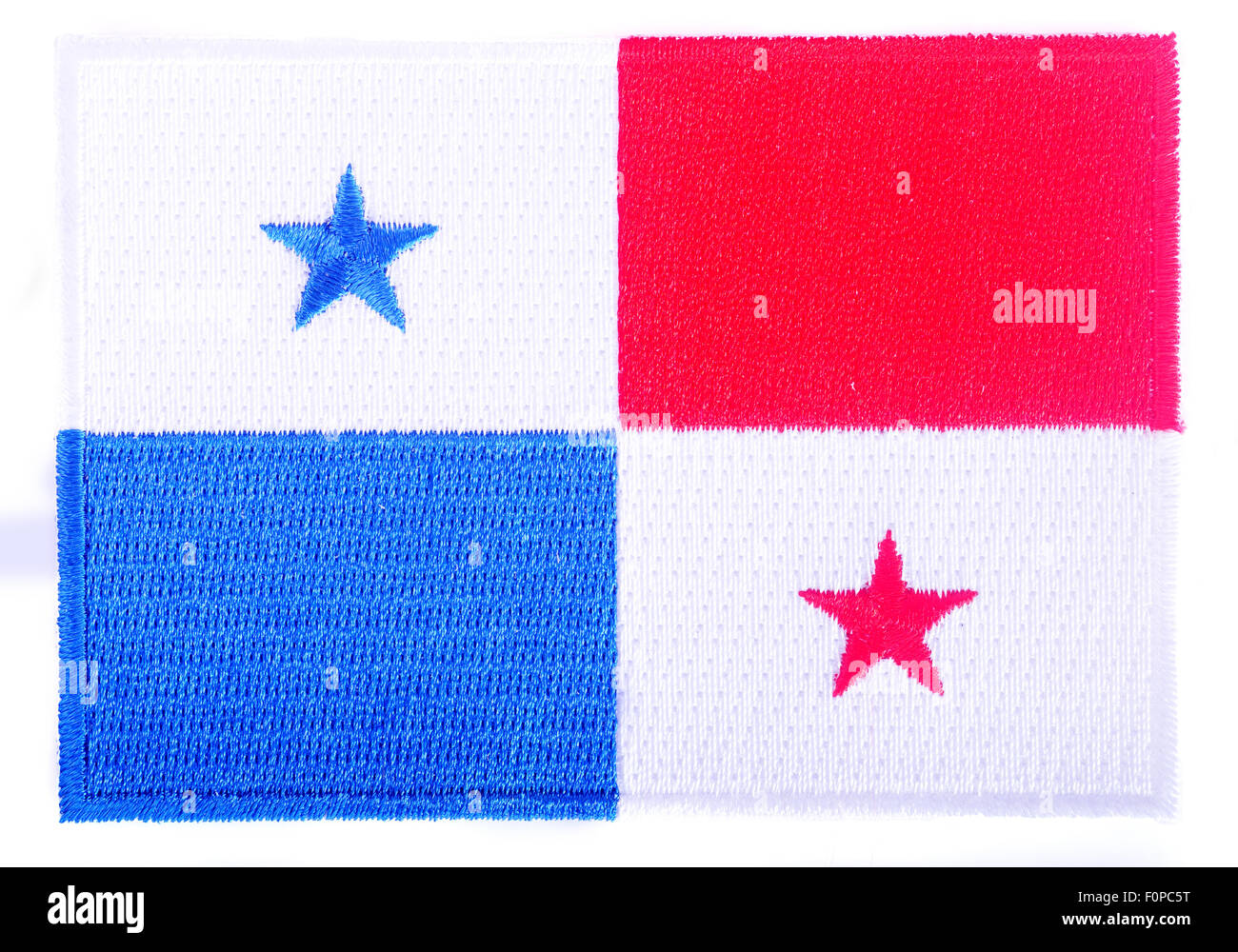 The Panamanian flag isolated on a white background Stock Photo - Alamy