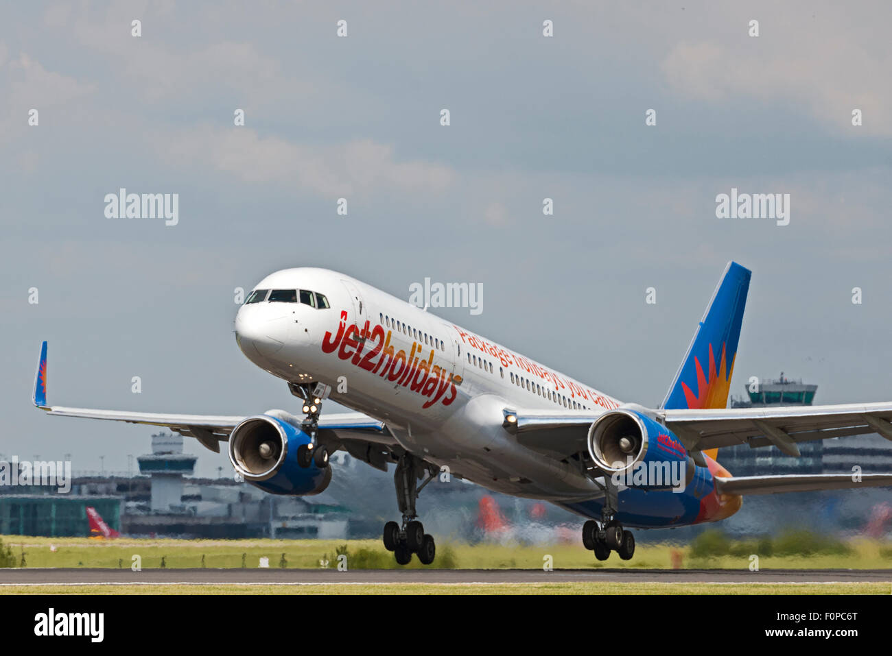 G-LSAN Jet2 Boeing 757-200 Manchester Airport england uk rotation ...