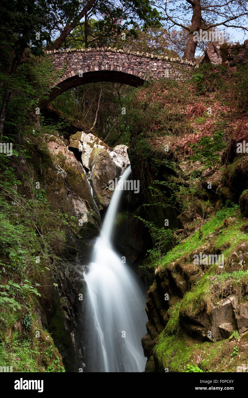 Aira Force Waterfall. The waterfall is situated a short distance from ...