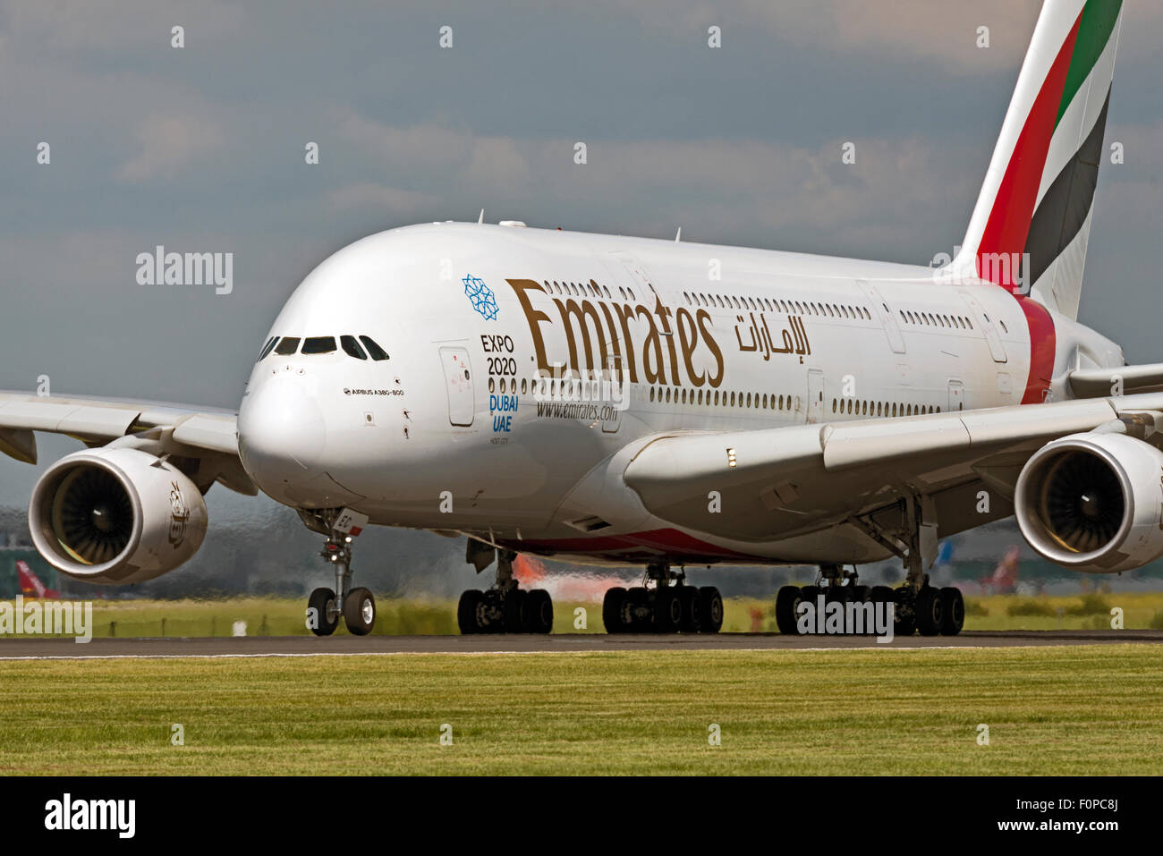 A6-EEC Emirates Airbus A380-800 Expo 2020 Dubi UAE Manchester Airport ...