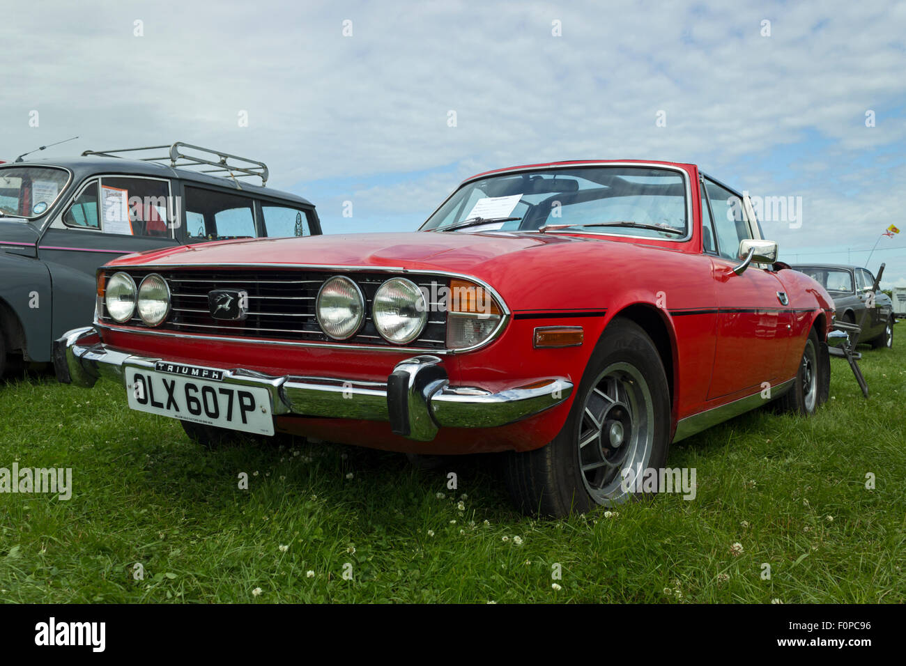 Red triumph stag hi-res stock photography and images - Alamy
