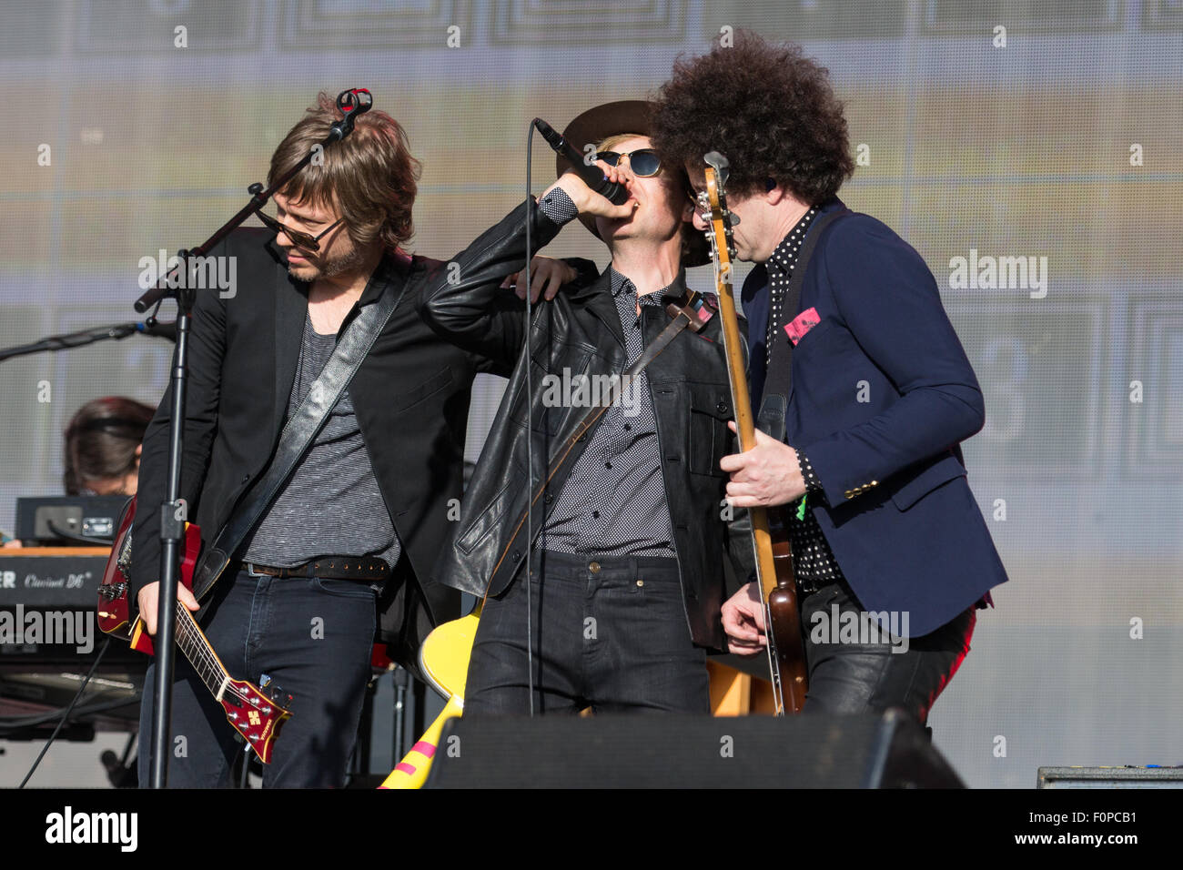 Beck performing at the Barclaycard Presents British Summer Time held at ...