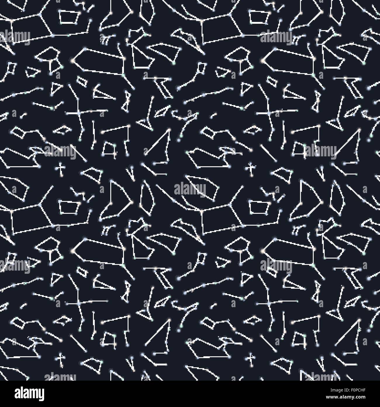 Constellations on dark background pattern Stock Vector Image & Art - Alamy