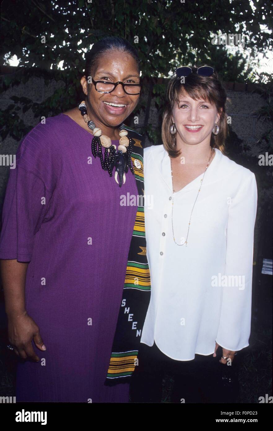 GABRIELLE CARTERIS with Dolores Sheen 1994. © Lisa Rose/Globe Photos ...