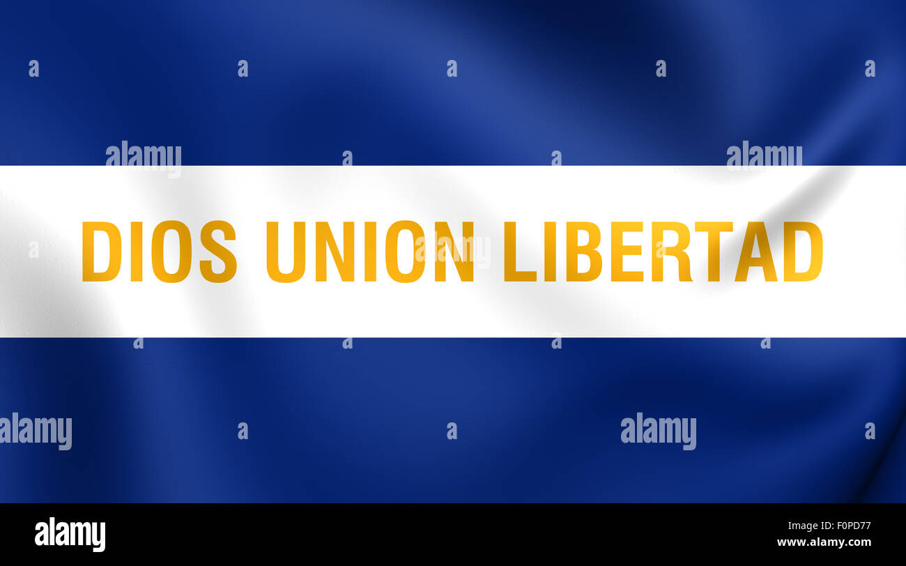 Civil Ensign of El Salvador. Close Up Stock Photo - Alamy