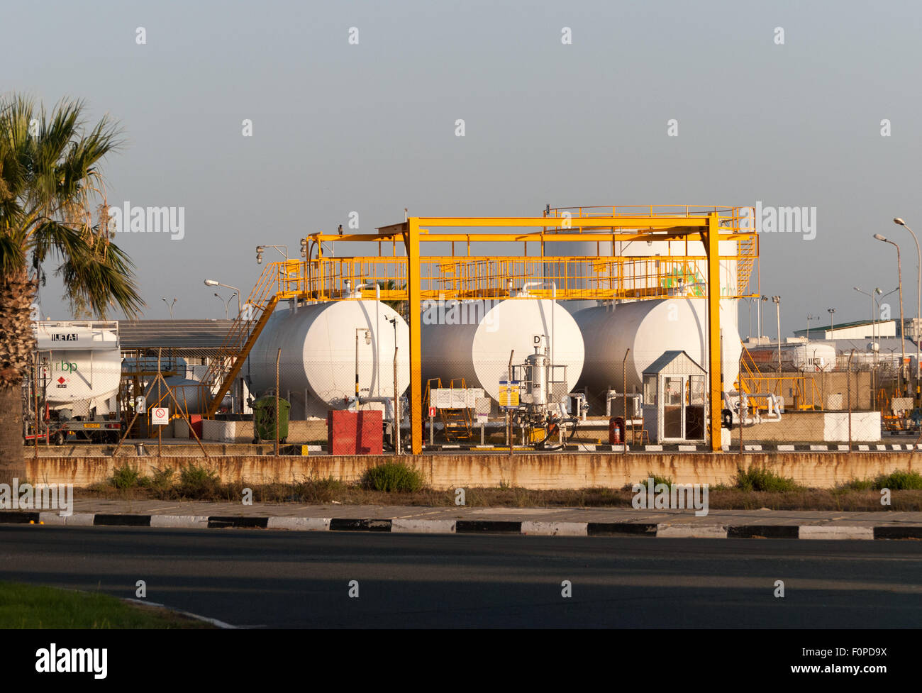 Aviation fuel storage tanks hi-res stock photography and images - Alamy