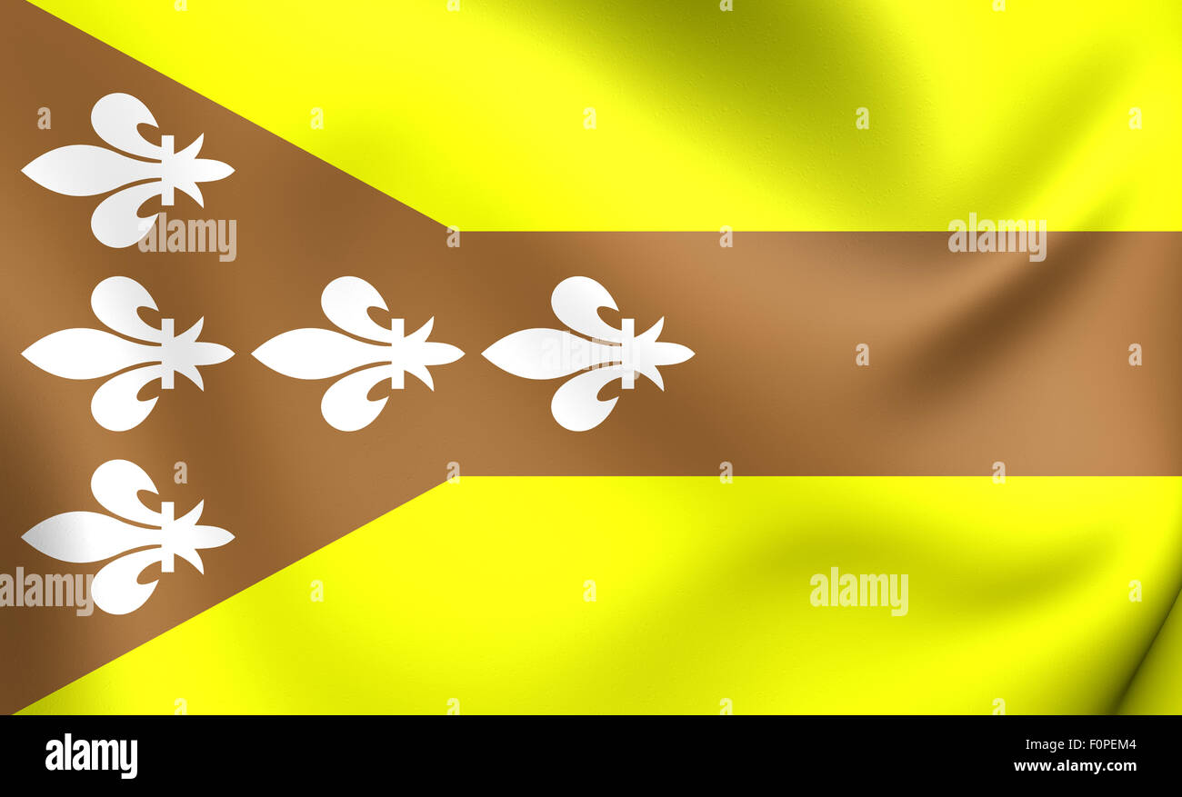 3D Flag of the Dorado, Puerto Rico. Close Up Stock Photo - Alamy