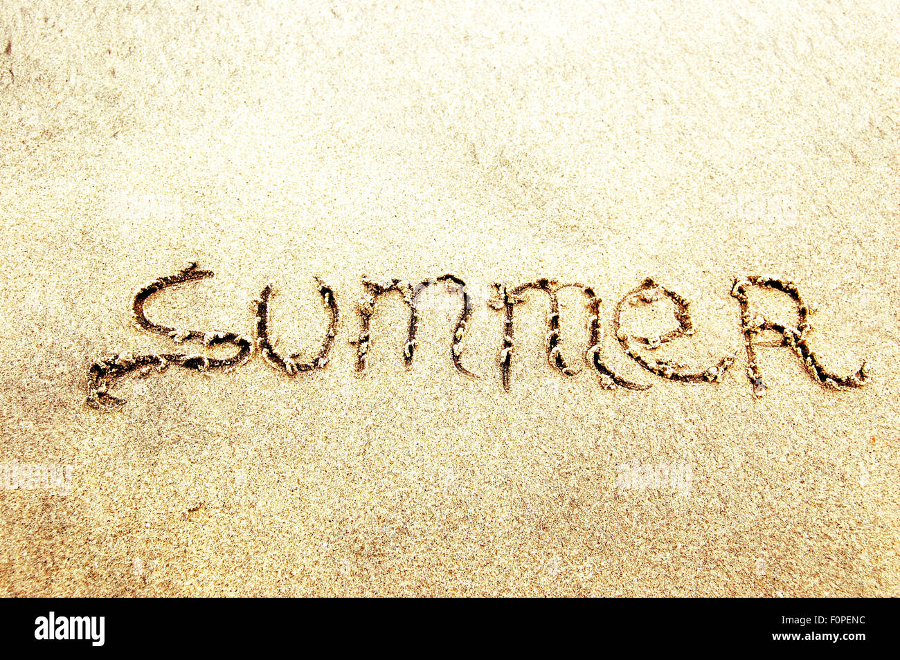Word summer hi-res stock photography and images - Alamy