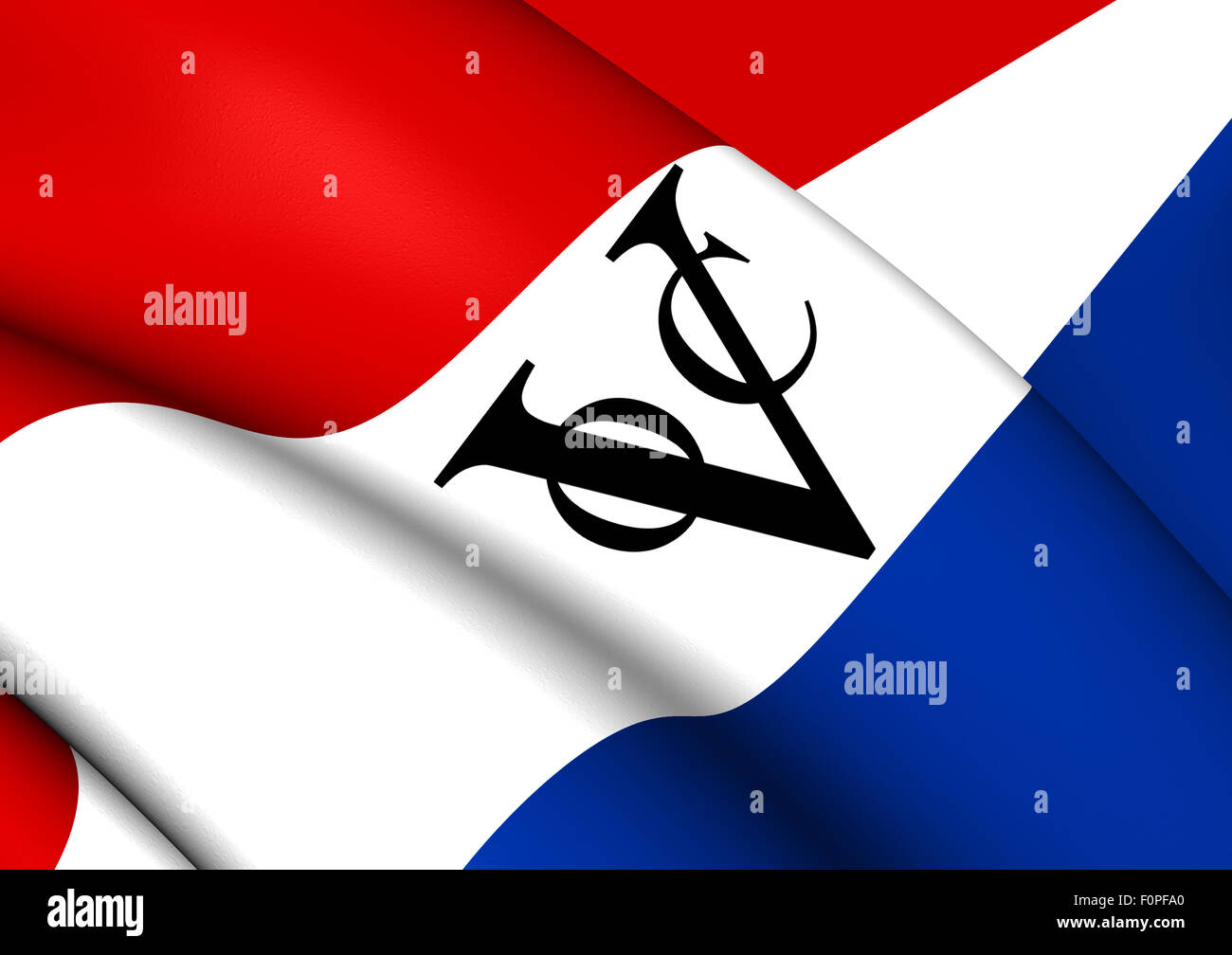 Flag of Dutch East India Company. Close Up Stock Photo - Alamy
