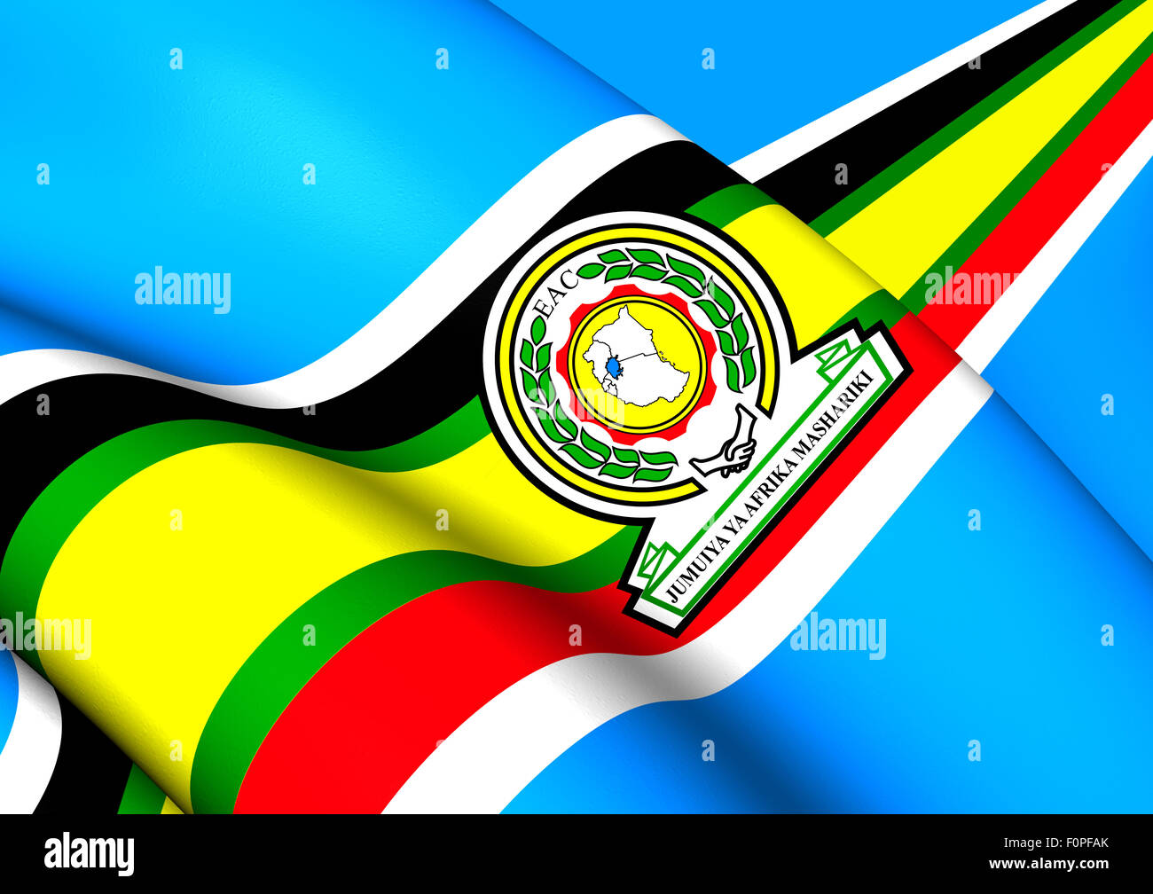 East african community flag hi-res stock photography and images - Alamy