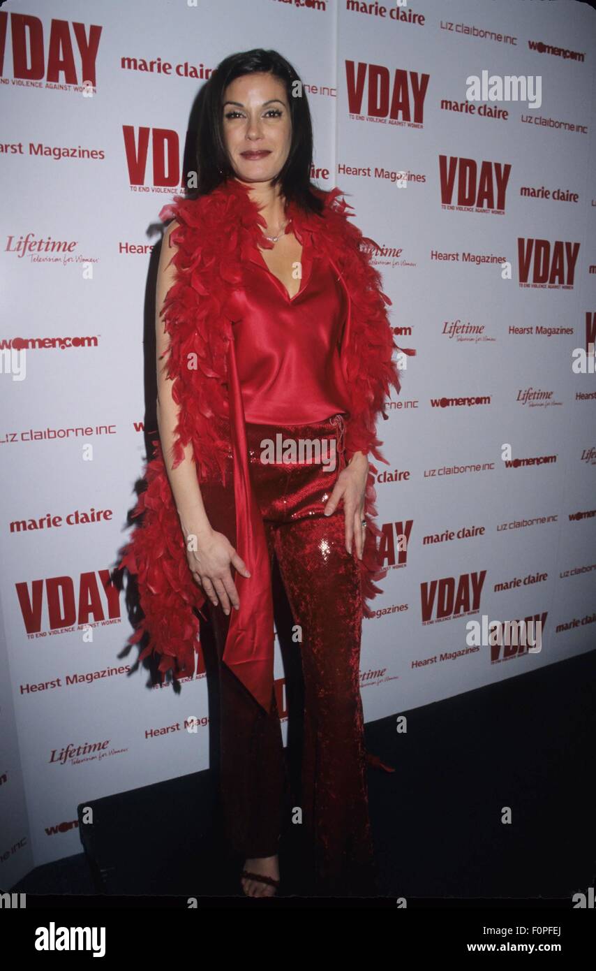 TERI HATCHER at V-Day 2001 Post Performance Party Hammerstein Ballroom ...