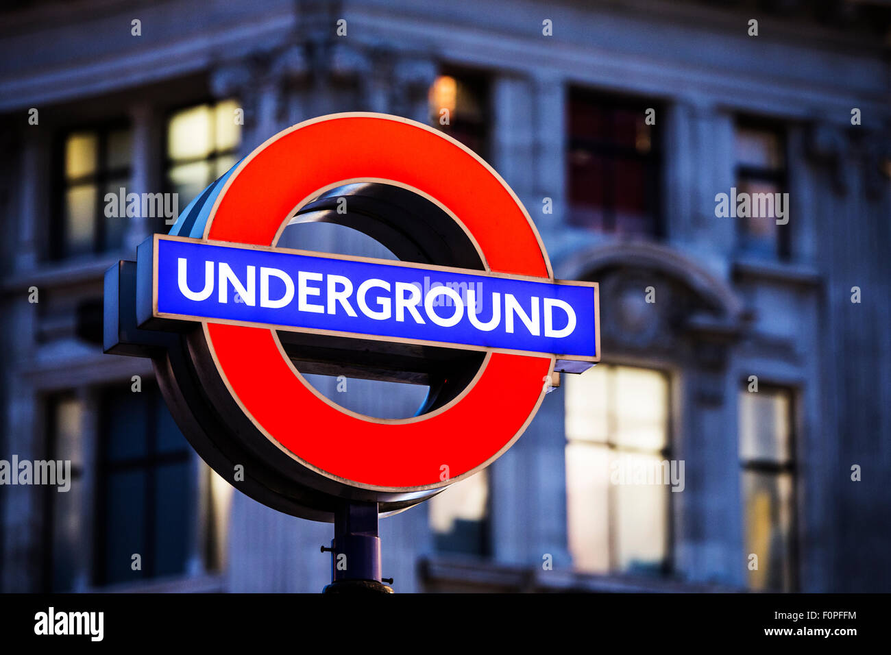 Sign of London Underground Stock Photo - Alamy