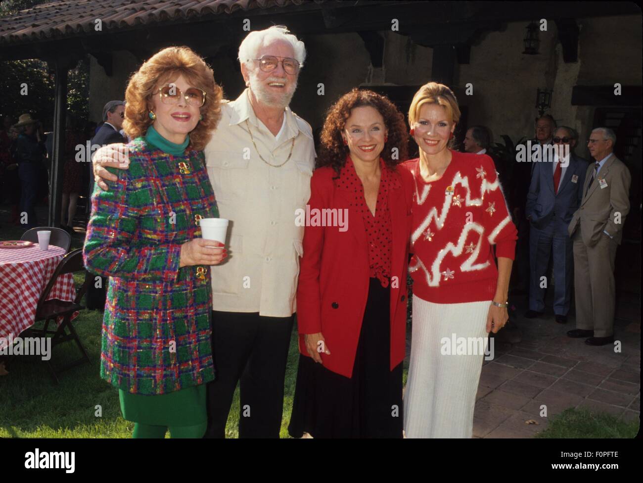JAYNE MEADOWS with Foster Brooks Valerie Harper 1991.l2337. © Michael ...