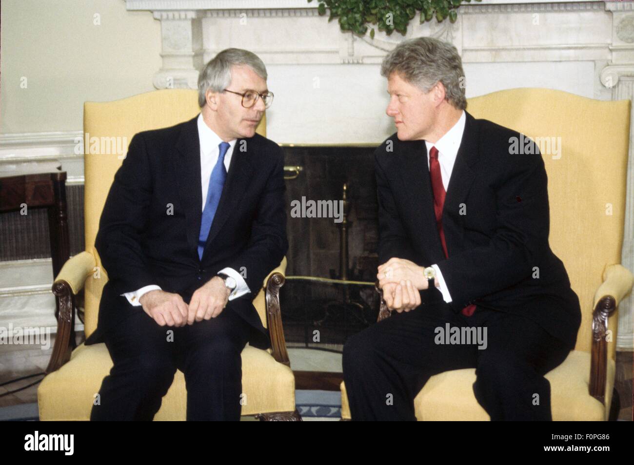 John major bill clinton hi-res stock photography and images - Alamy