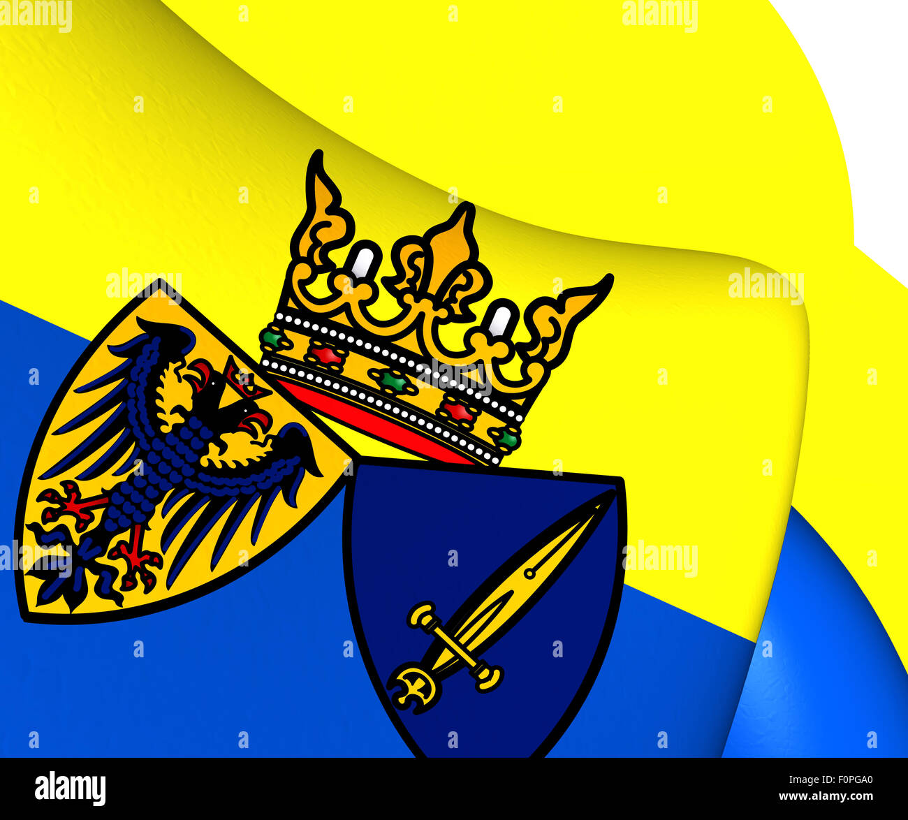 Flag of Essen, Germany. Close Up Stock Photo - Alamy