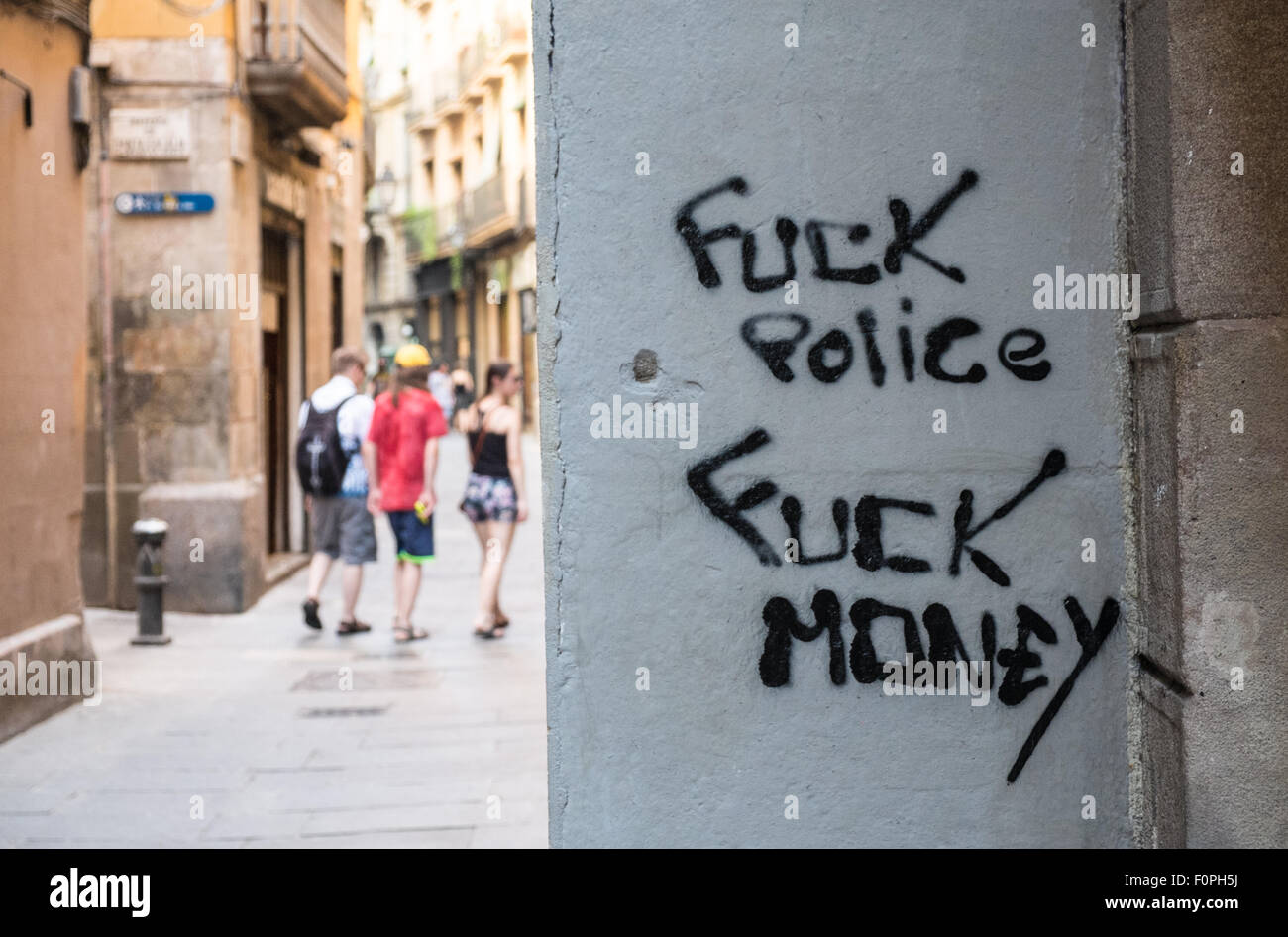 Anti police graffiti hi-res stock photography and images - Alamy