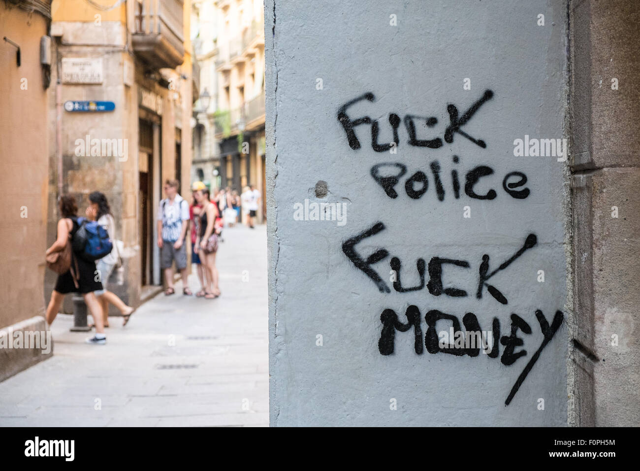 Police graffiti hi-res stock photography and images - Alamy