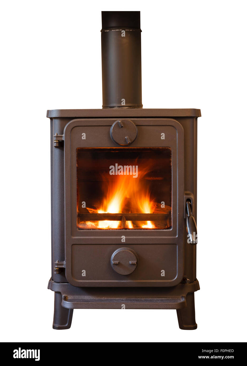 Fireplace wood burning heating fire Cut Out Stock Images & Pictures - Alamy