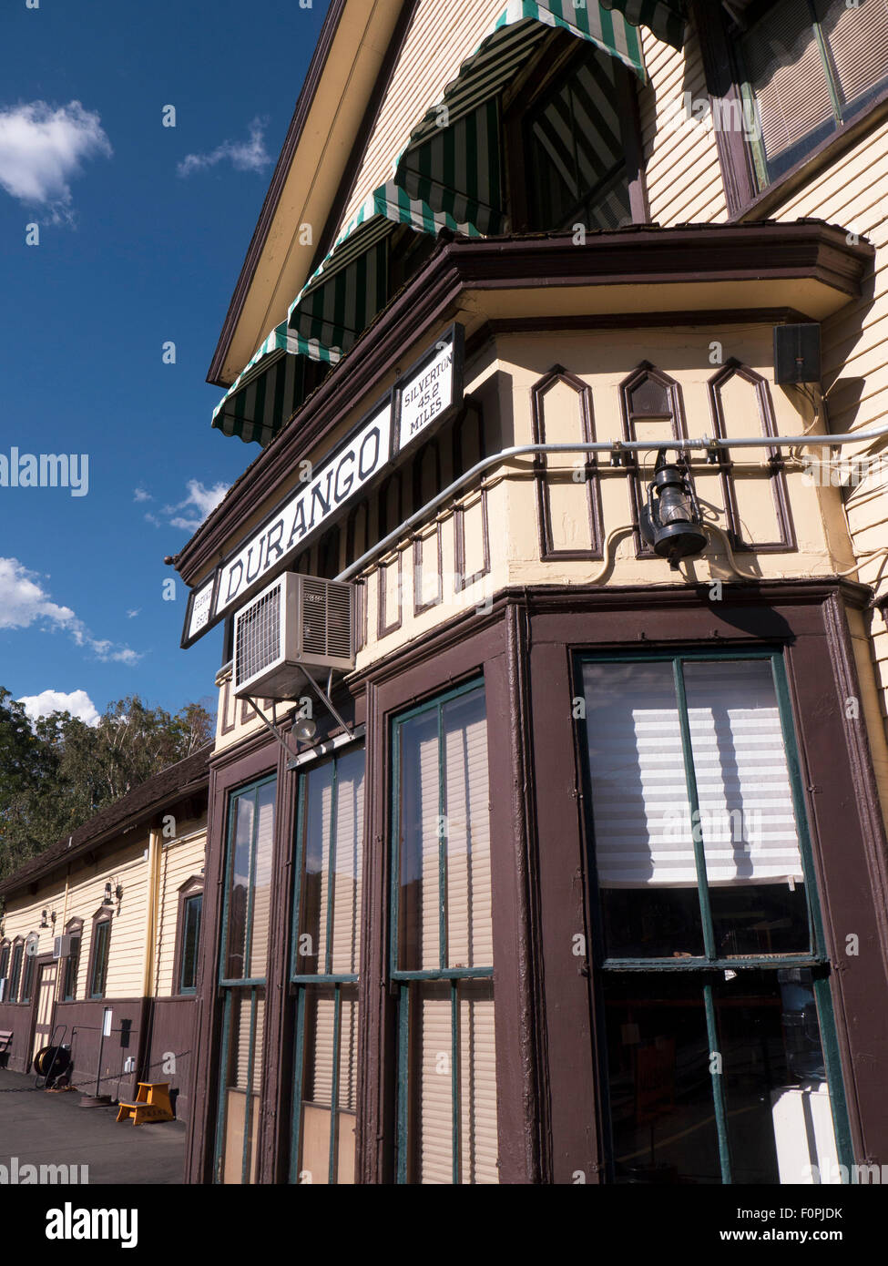 Durango Station on the Narrow Gauge Railway from Durango to Silverton ...