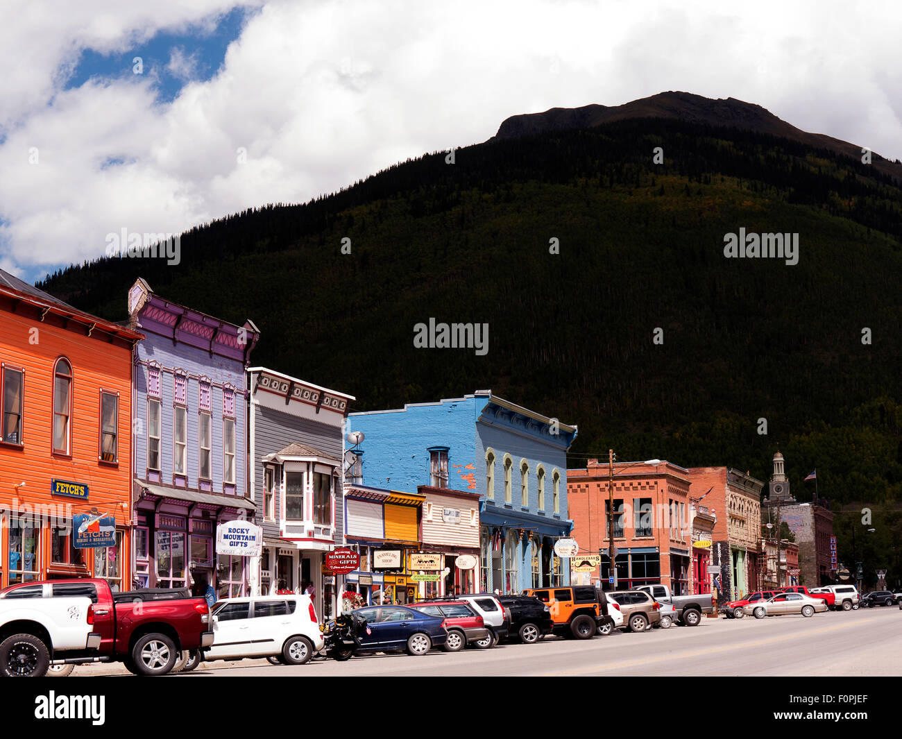 Silverton an old Silver Mining town in the State of Colorado USA Stock ...