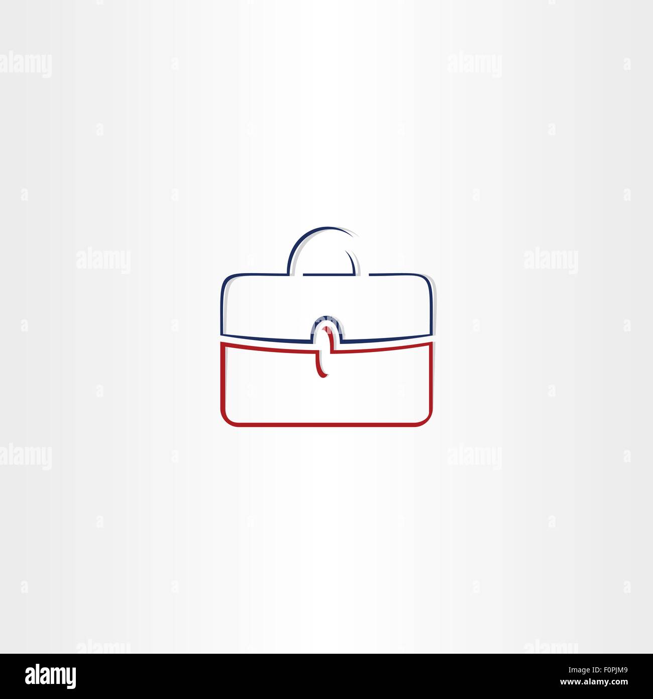 briefcase symbol stylized vector business logo design Stock Vector ...
