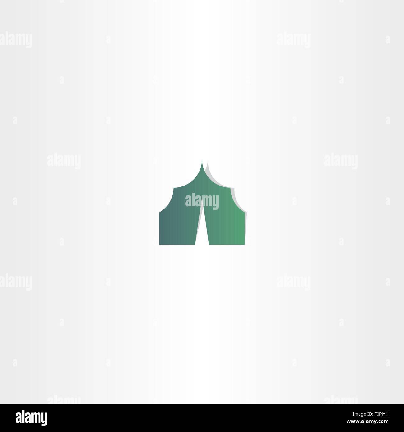 Tent icon green Stock Vector Images - Alamy