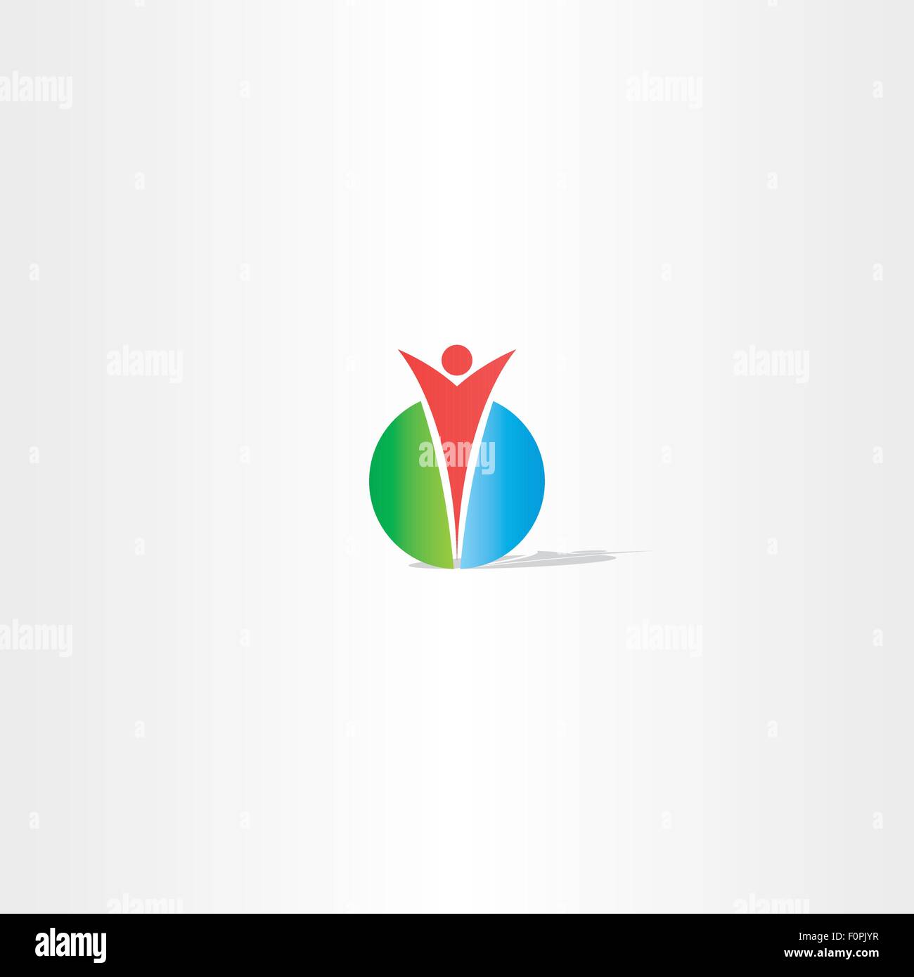 circle man logo design vector symbol Stock Vector Image & Art - Alamy