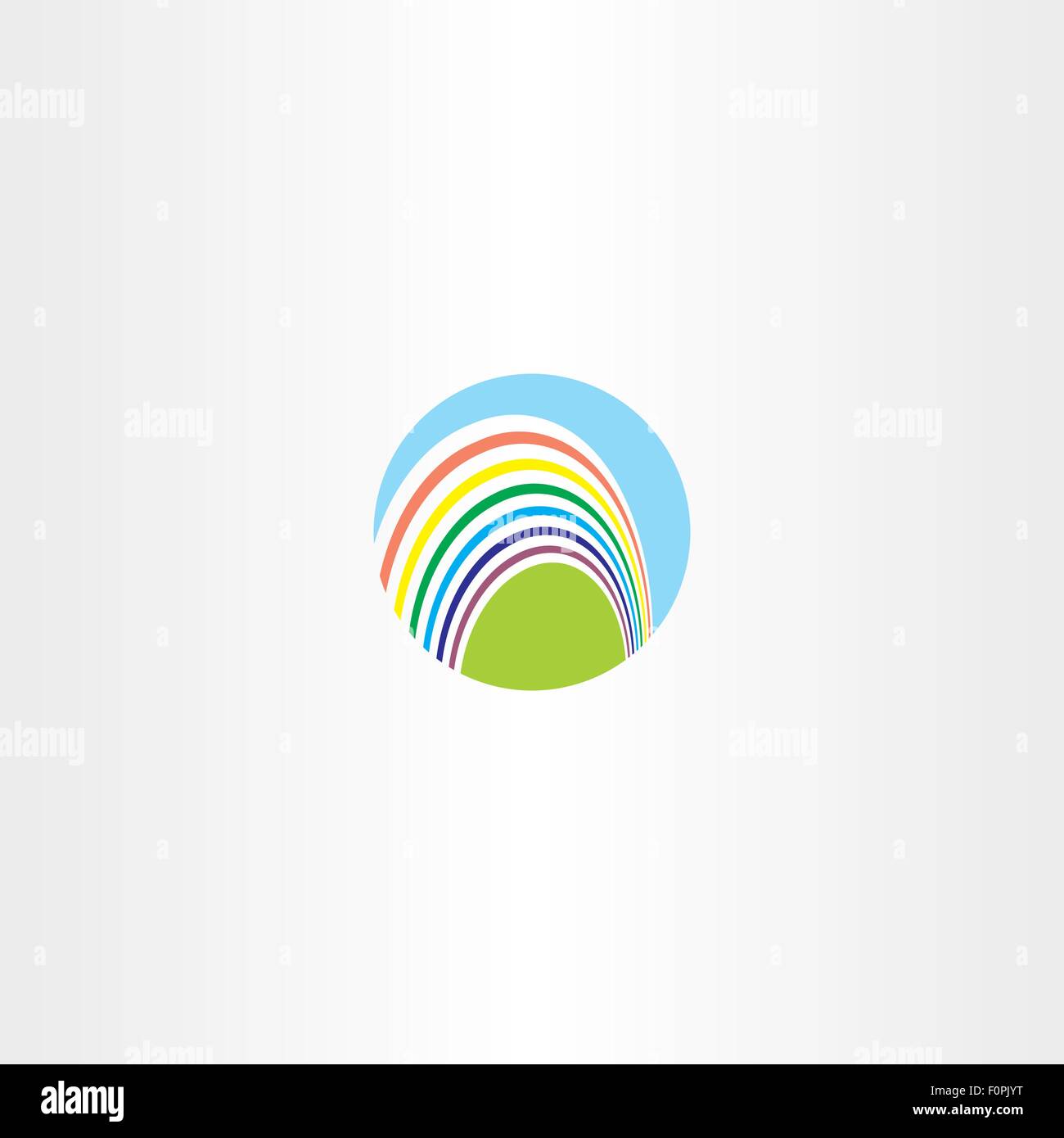 circle rainbow logo sign design Stock Vector Image & Art - Alamy