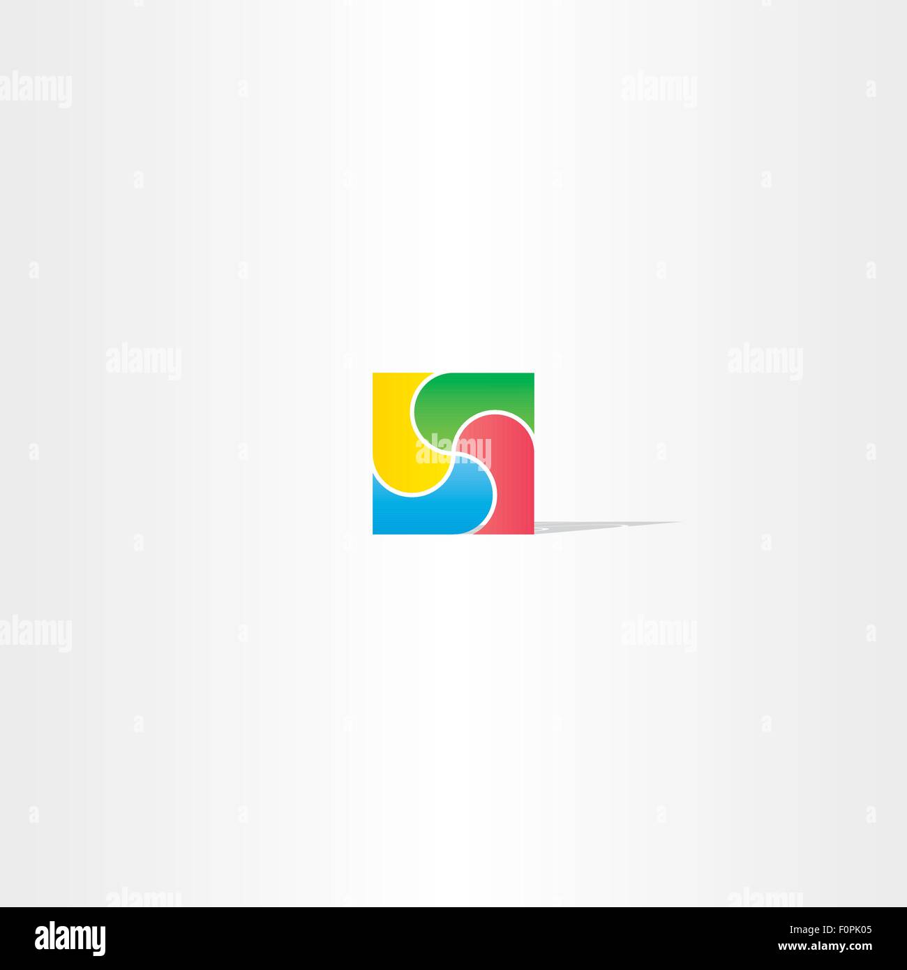 colorful square business logo design abstract icon symbol Stock Vector ...